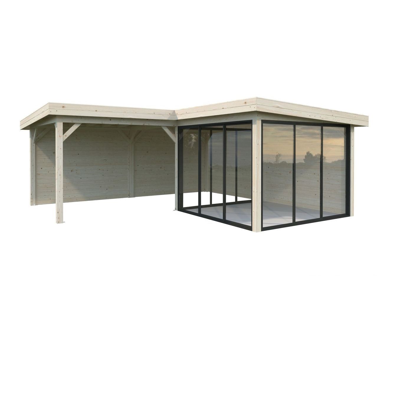 Kesähuone Palmako Lenna Set 412, sis.liukuovet 24,9 m²