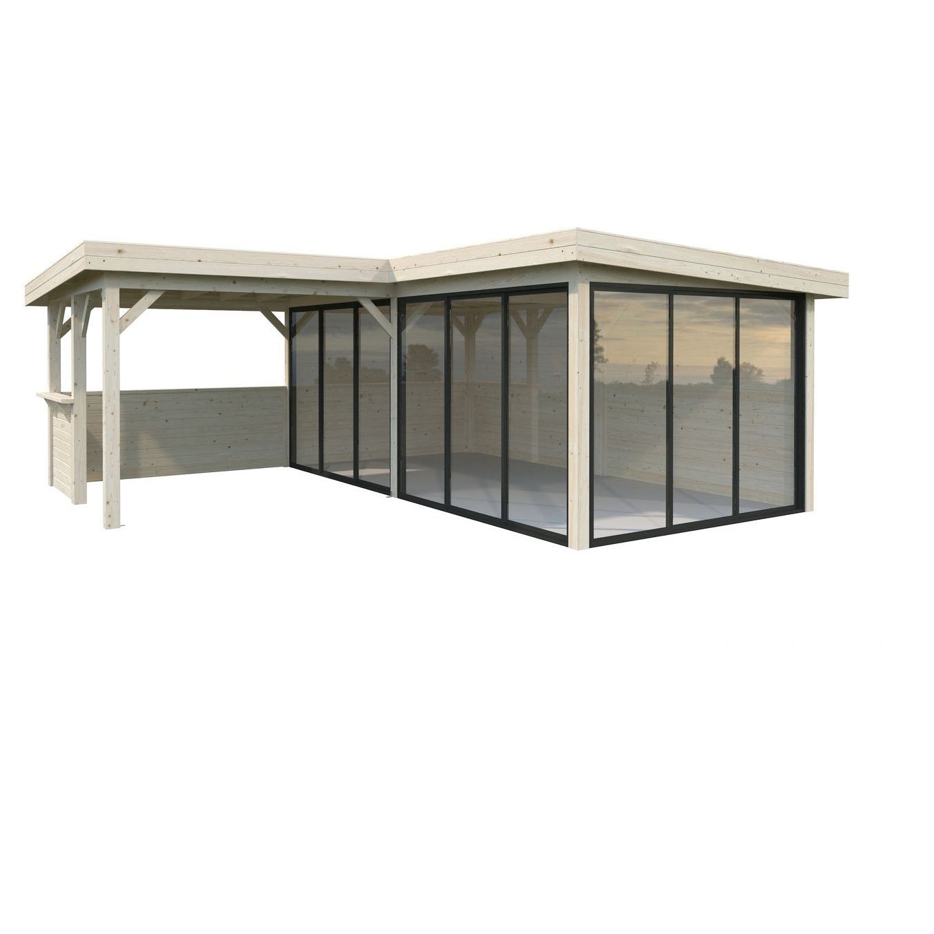 Kesähuone Palmako Lenna Set 423, sis.liukuovet 24,9 m² | Taloon.com