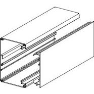 Johtokanavan runko Ductel Twist 100x65 TB1010-1 alumiini