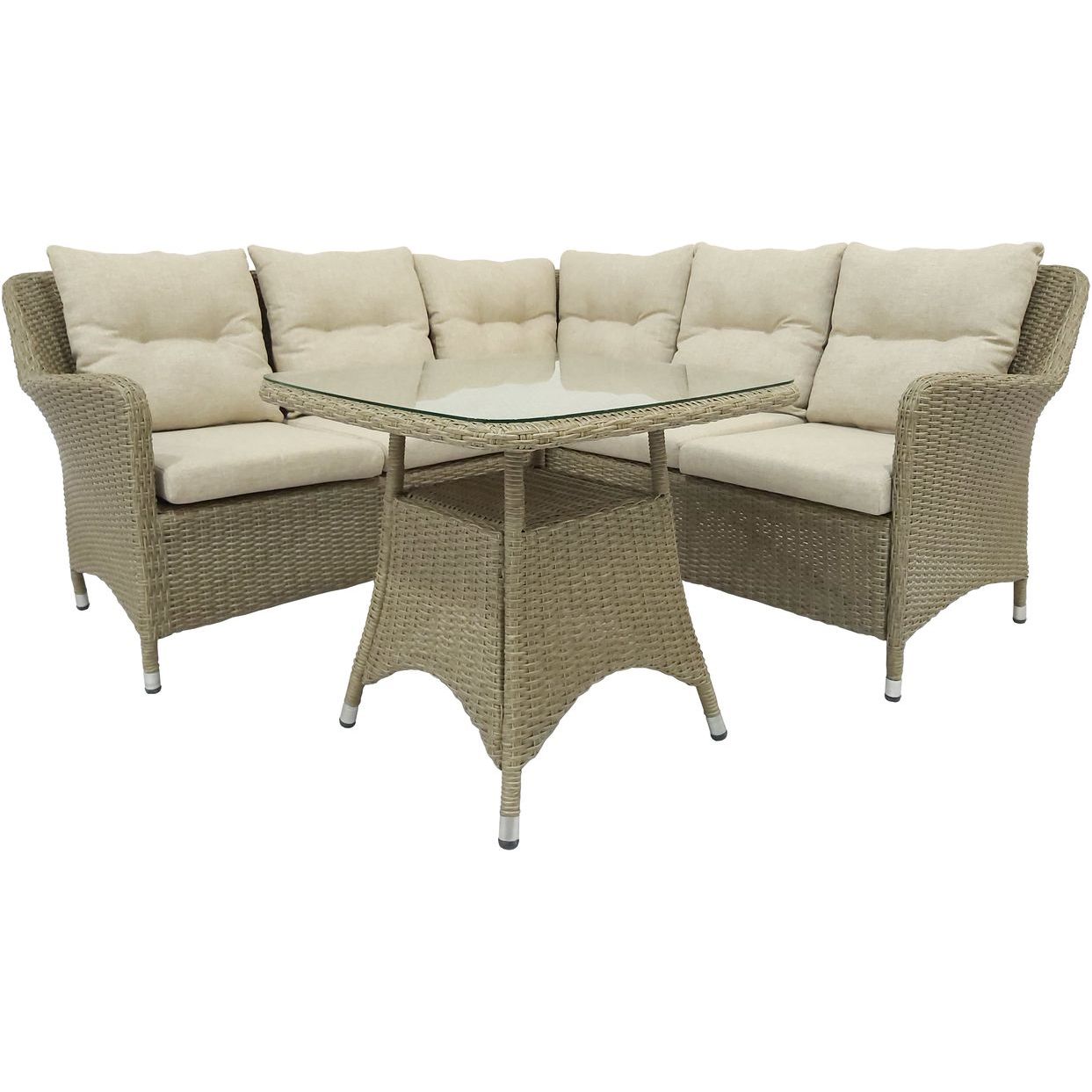 Ulkosohvaryhmä Baltic Garden Bristol, 4-istuttava, beige | Taloon.com