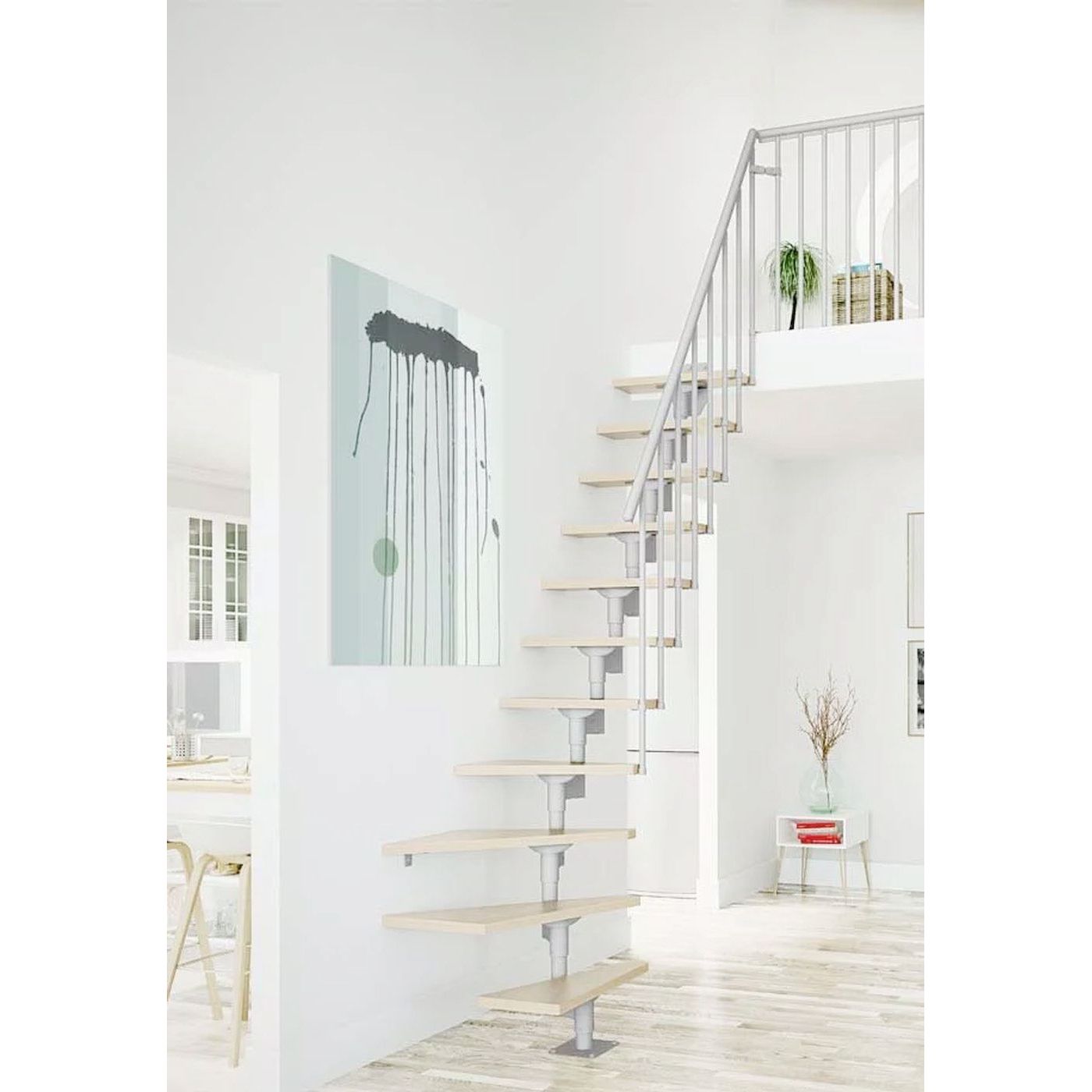 Portaat Dolle Dallas Onebox L-malli helmenharmaa | Taloon.com