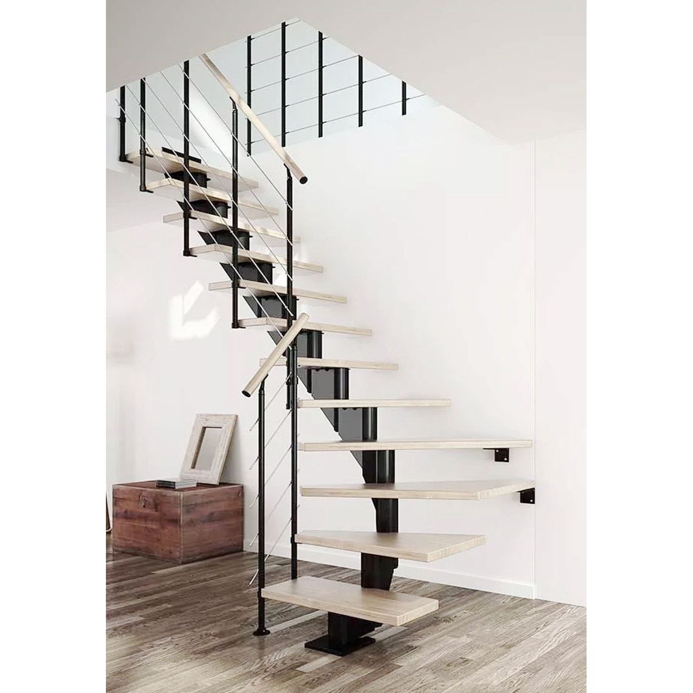 Portaat Dolle Hamburg Style 6, L-malli, valkoöljytty tammi, eri värejä ...