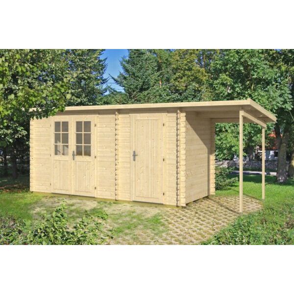 Vierasmaja Tene Gloria F + katos SD150, 10.4m²