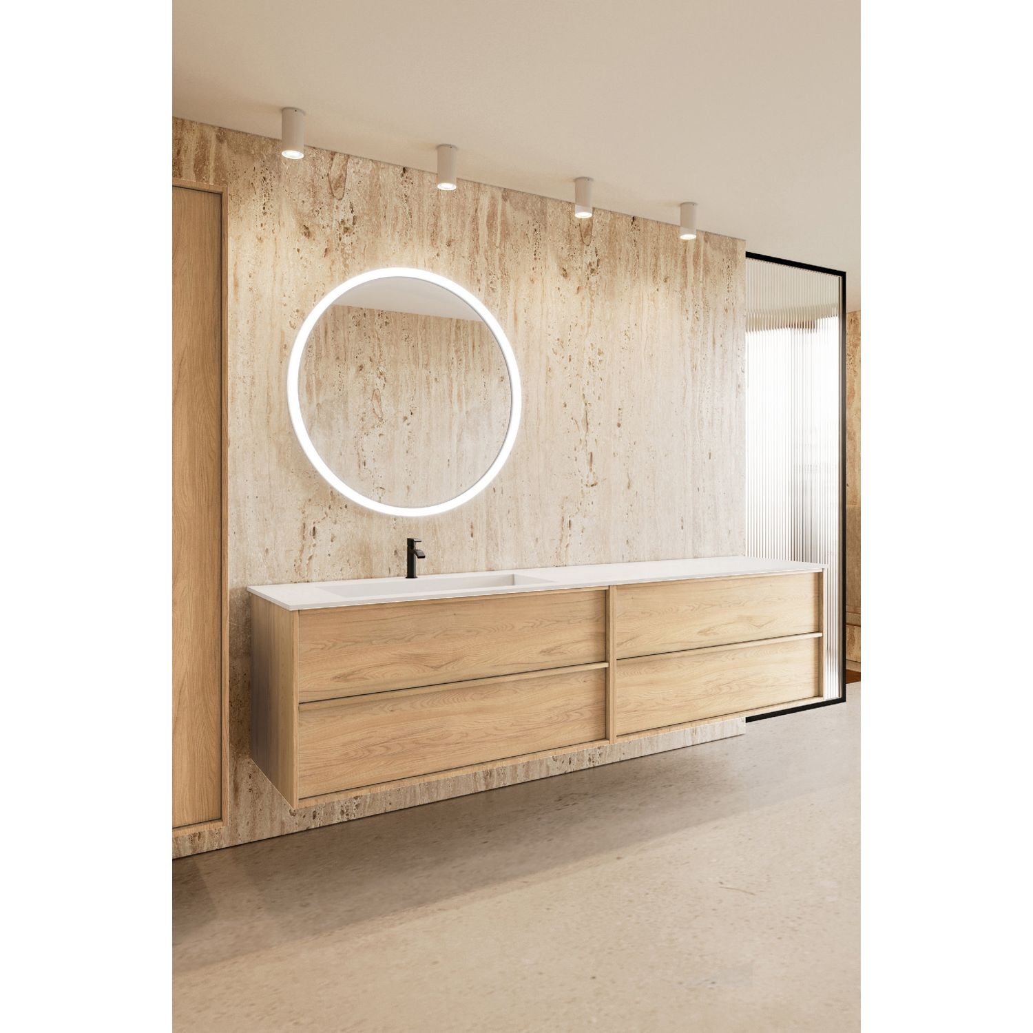 Kaksoisallaskaappi altaalla Hietakari Casa H06, 1980x457x500 mm ...