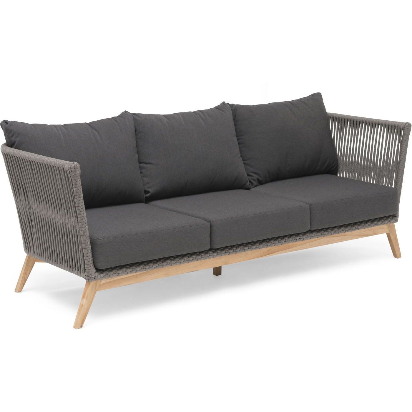 Sohva Hillerstorp Himmelsnäs, 3-istuttava, harmaa/tiikki | Taloon.com