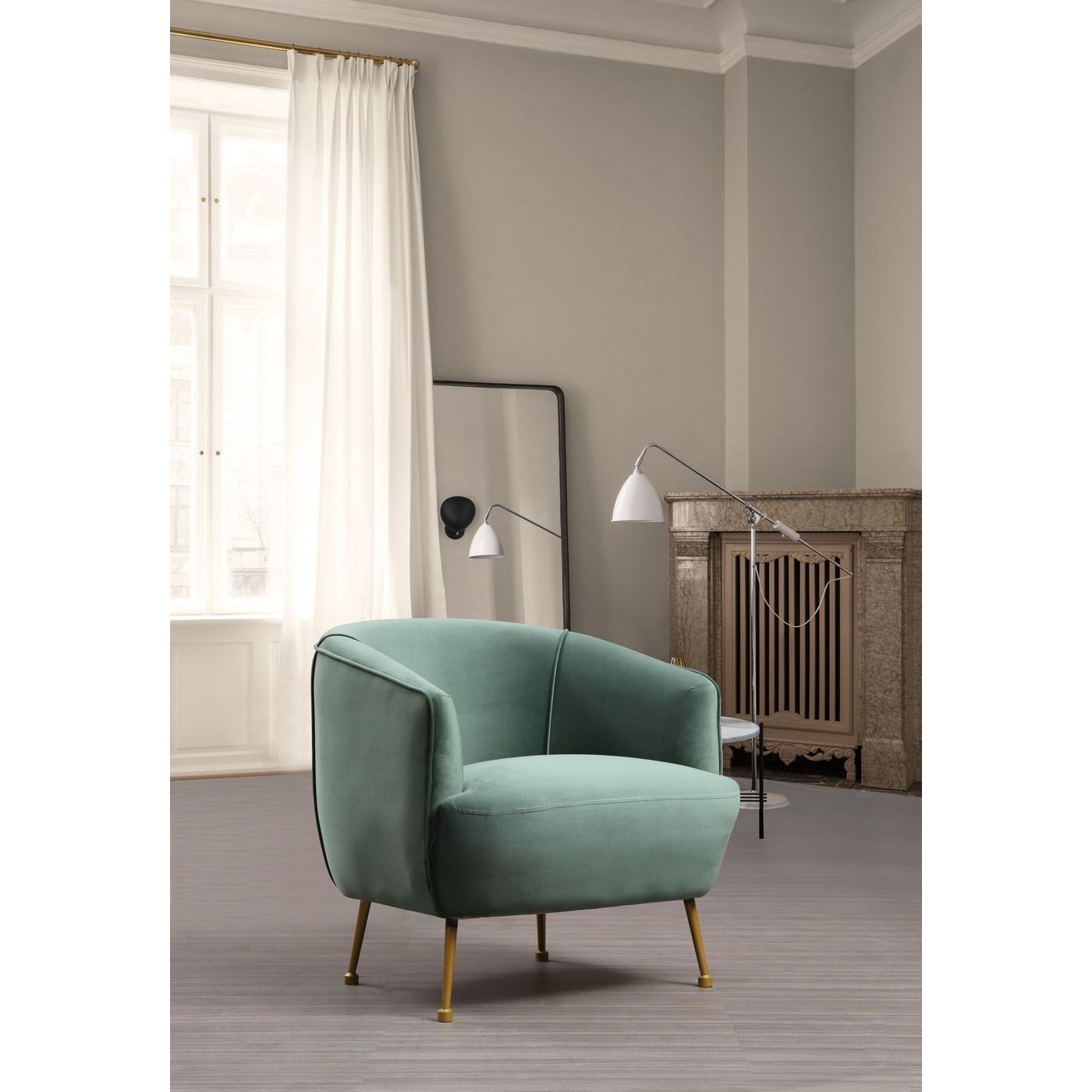 Nojatuoli Linento Furniture Piccoli vihreä | Taloon.com