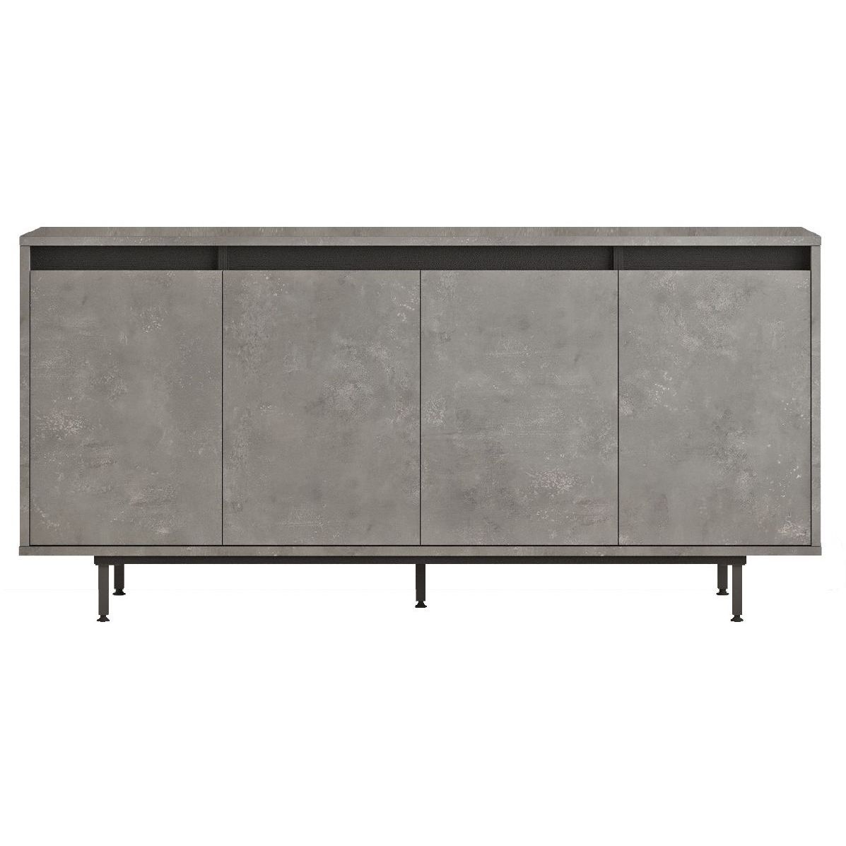 Senkki Linento Furniture LV30-RL harmaa/musta