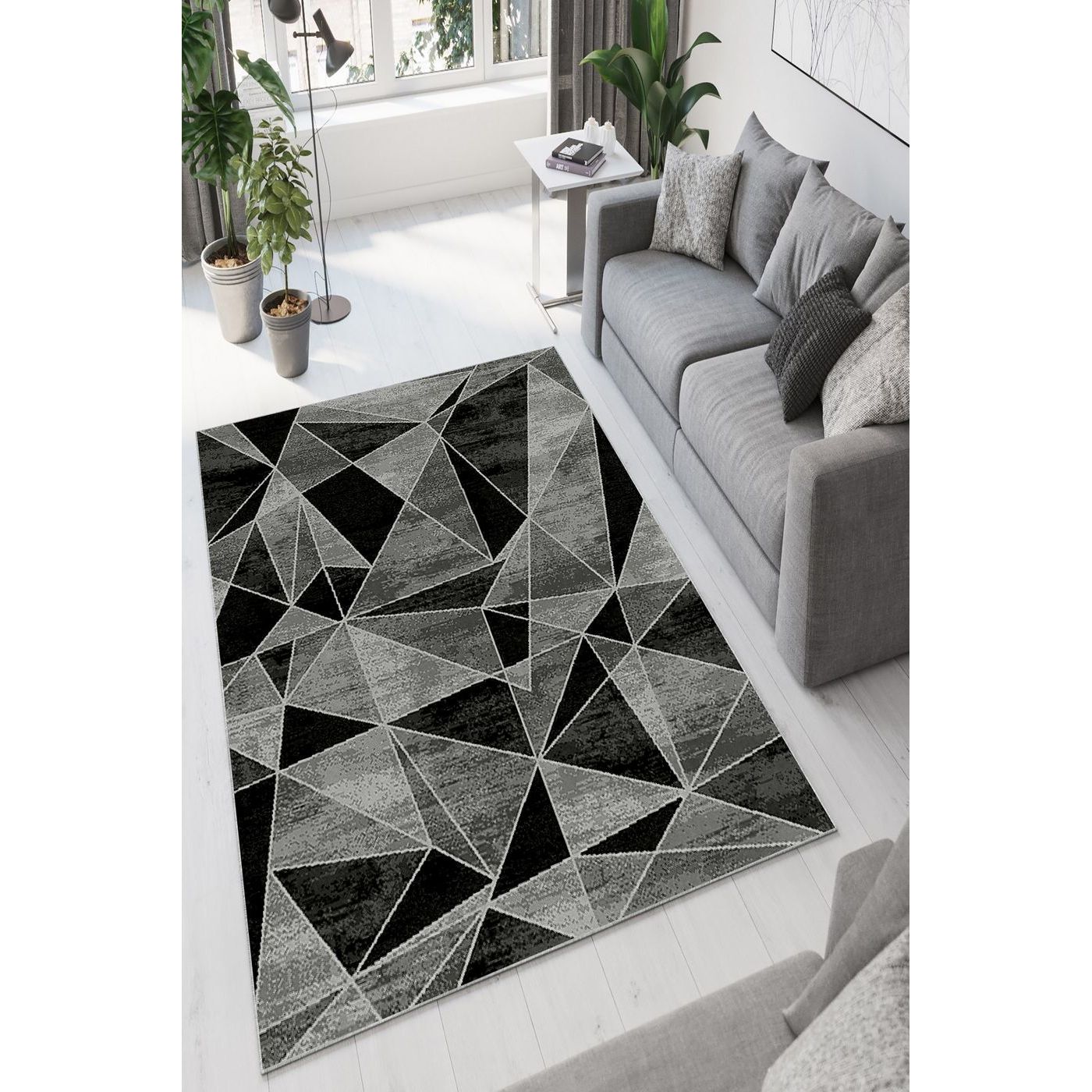 Käytävämatto Linento W942, 80x120cm, harmaa | Taloon.com