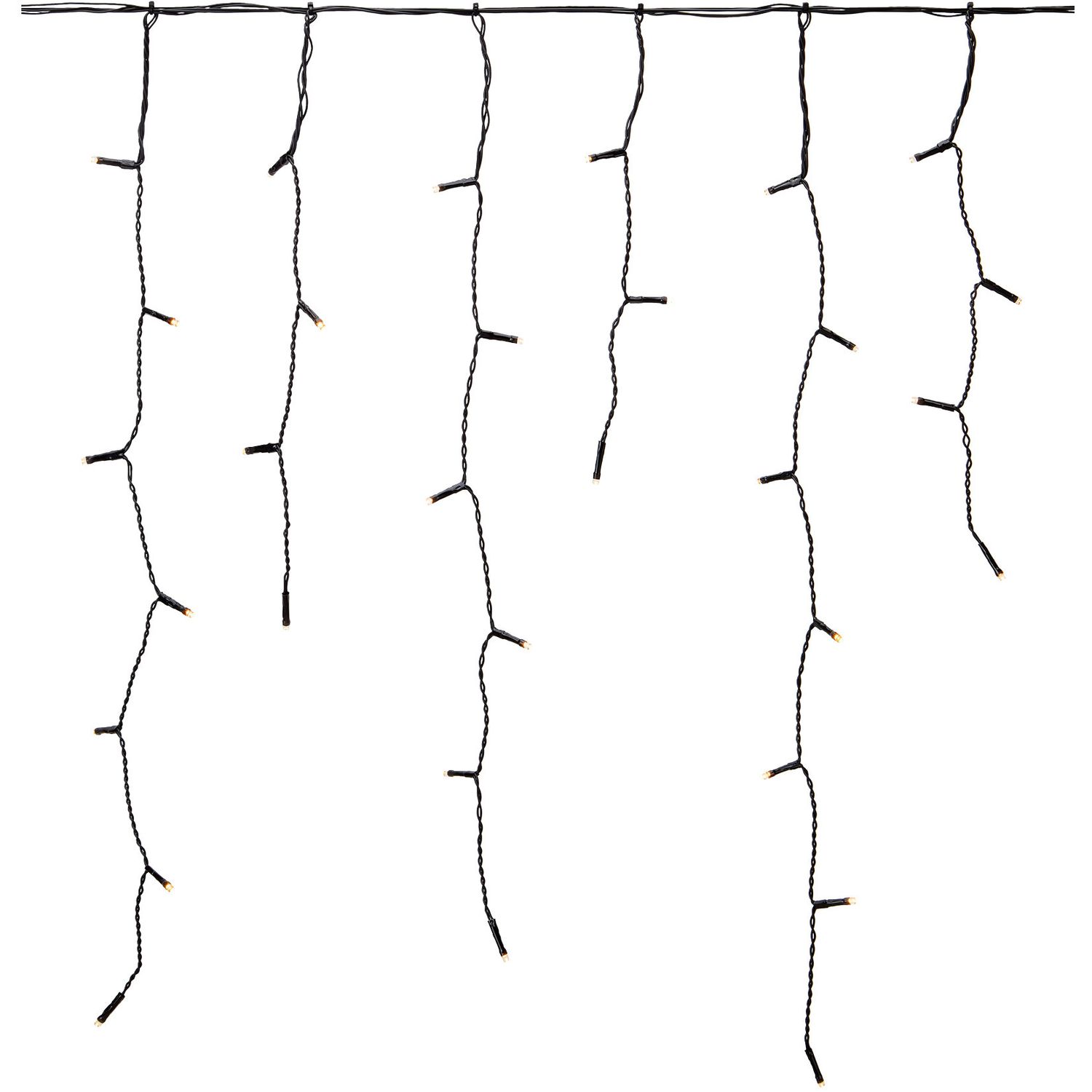 Valoverho Markslöjd Garden 24, 160 LED-valoa, 3000K, 3.1m, musta