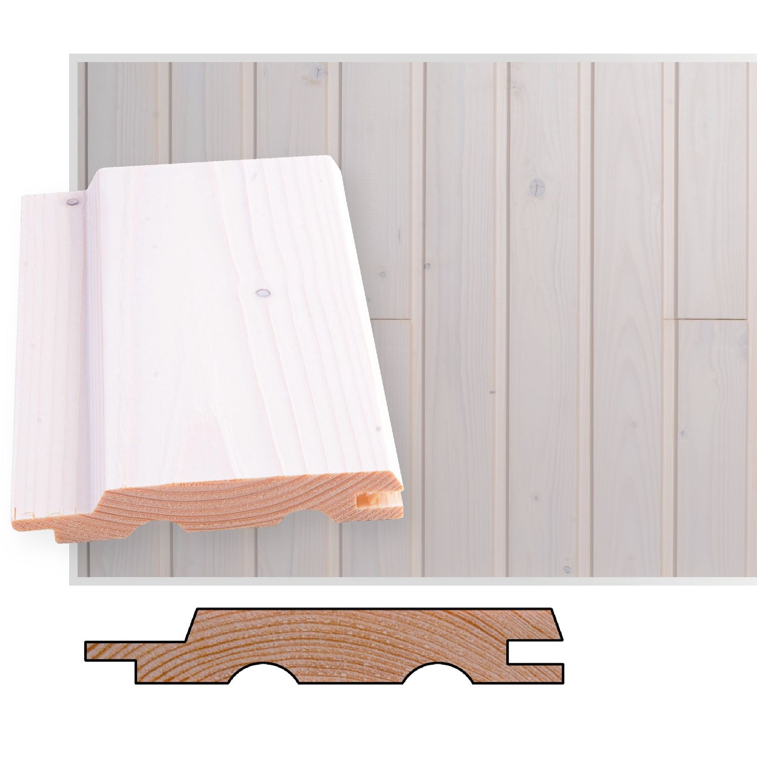 Sisustuspaneeli Maler STV-10 SPA, 15x95x1800mm, VK kuusi ...