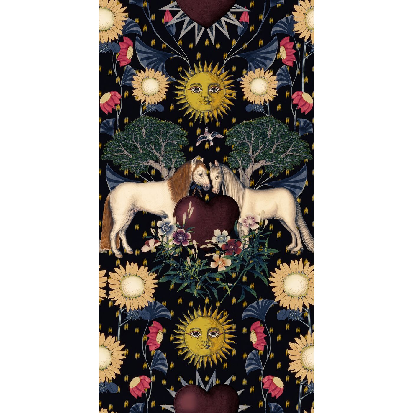 Tapetti Mindthegap Mirage 1,56x3 m tummansininen | Taloon.com