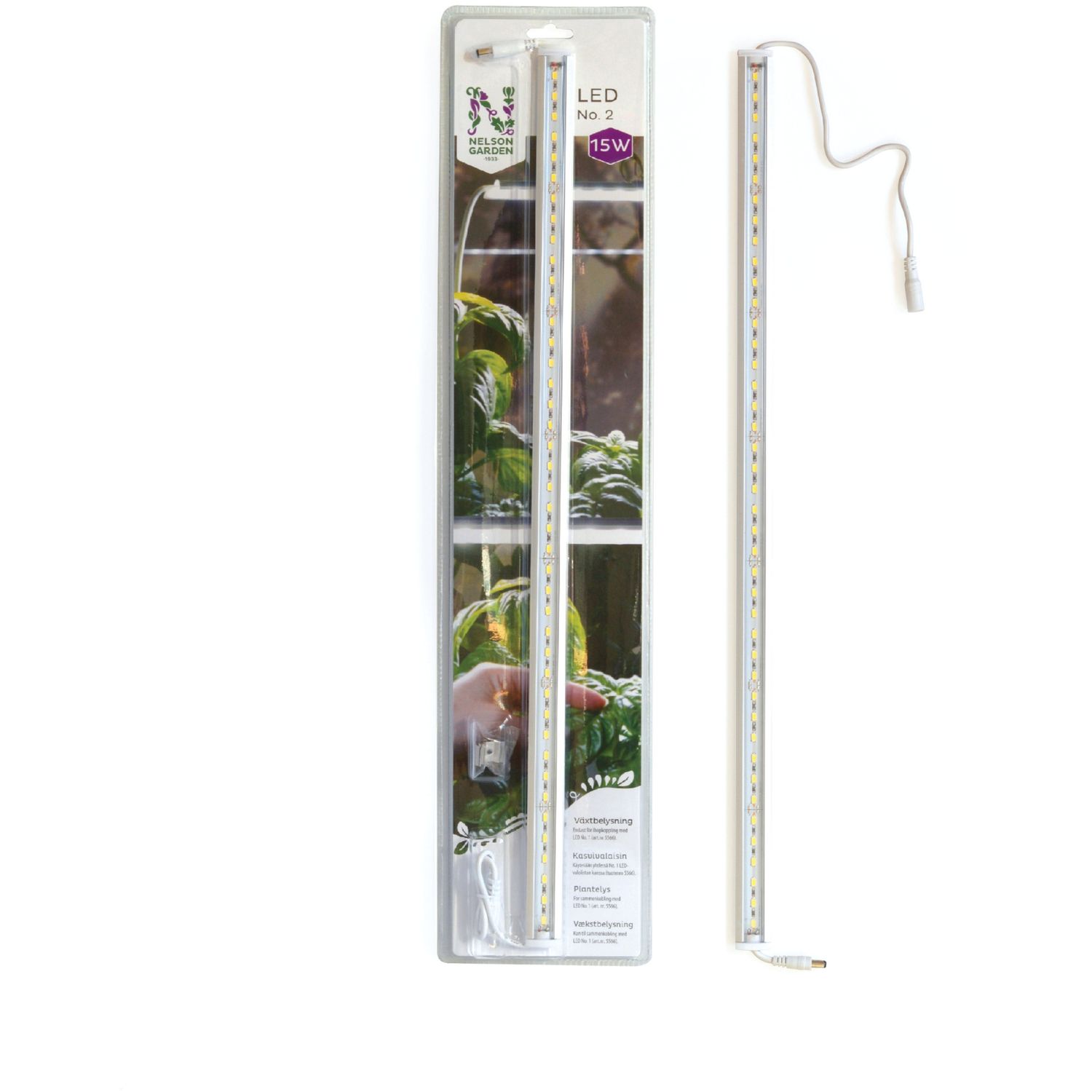 Kasvivalo Nelson Garden LED-lista No.2, 15W, 60cm | Taloon.com