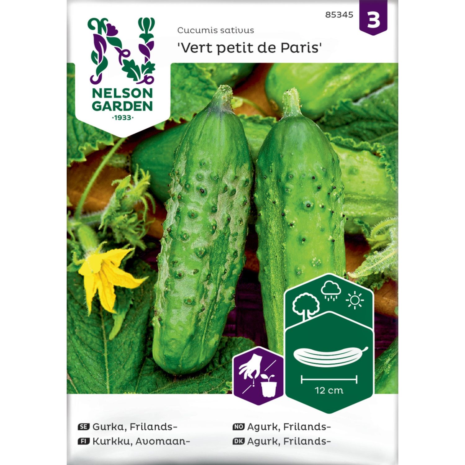 Avomaankurkku Nelson Garden Vert petit de Paris, siemenet