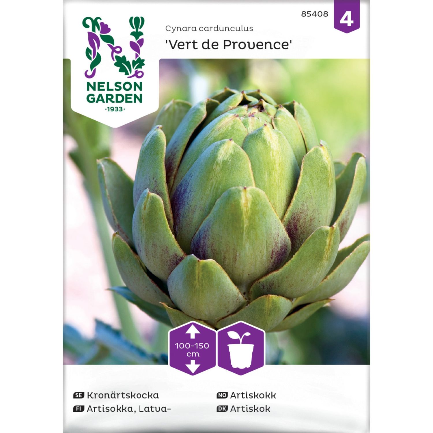 Latva-artisokka Nelson Garden Vert de Provence, siemenet