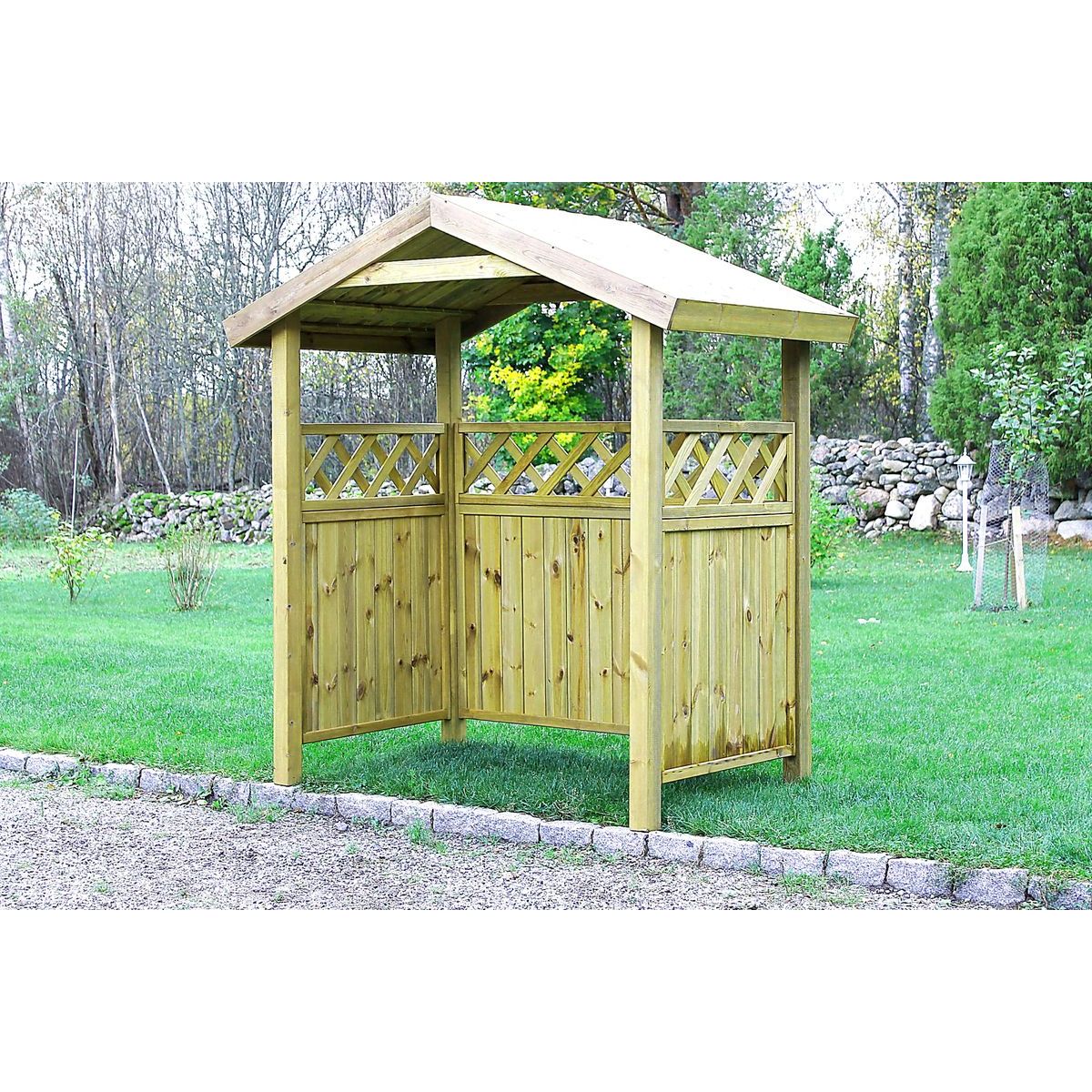 Jätekatos Lux Tupla harjakatto, 600l tai 2x240l astialle, eri värejä ...