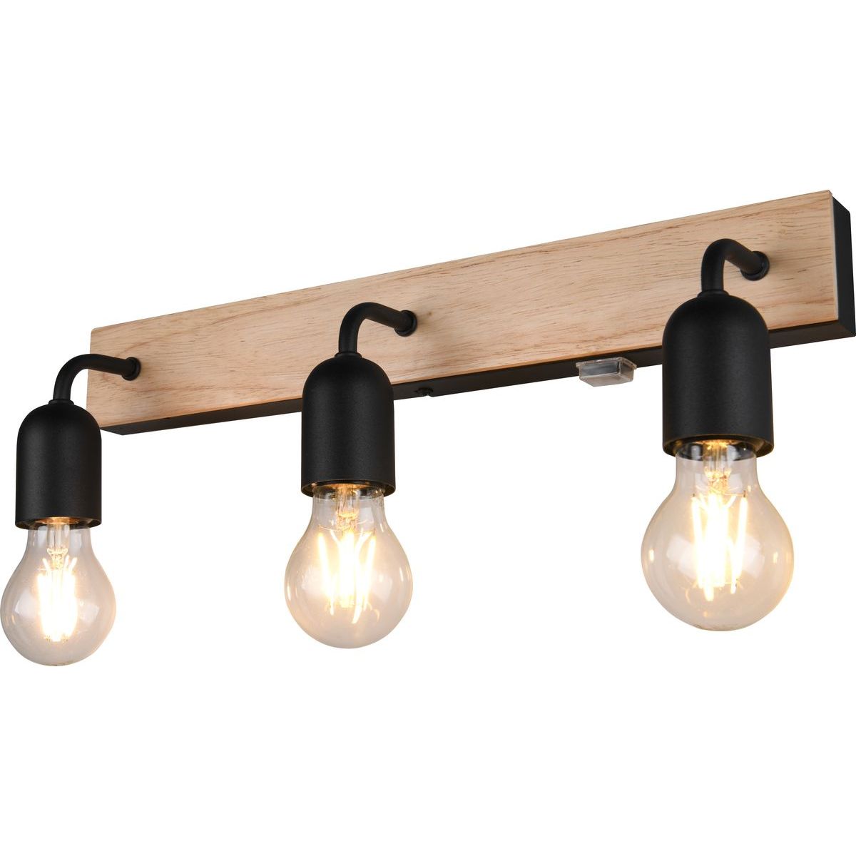 Seinävalaisin Trio Arturo H2O 3-osainen E27 puu/musta