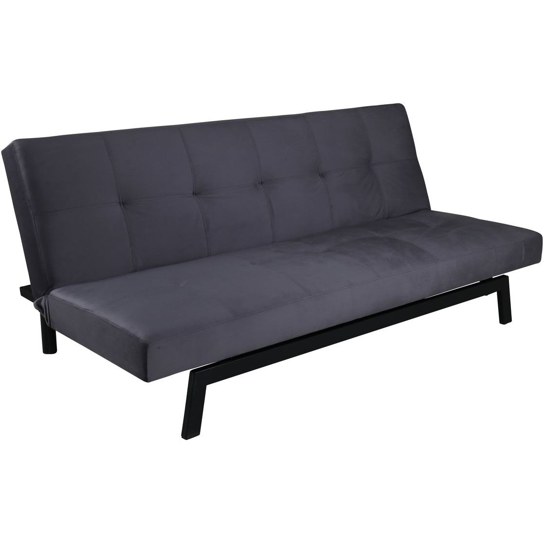 Vuodesohva Venture Home Bodil, 2-3-istuttava, tummanharmaa sametti | Taloon.com