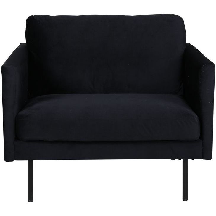 Nojatuoli Venture Home Zoom, musta sametti | Taloon.com