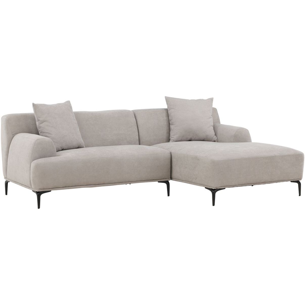Divaanisohva Venture Home Viskan Sofa, 3-istuttava, oikea, vaaleanharmaa | Taloon.com