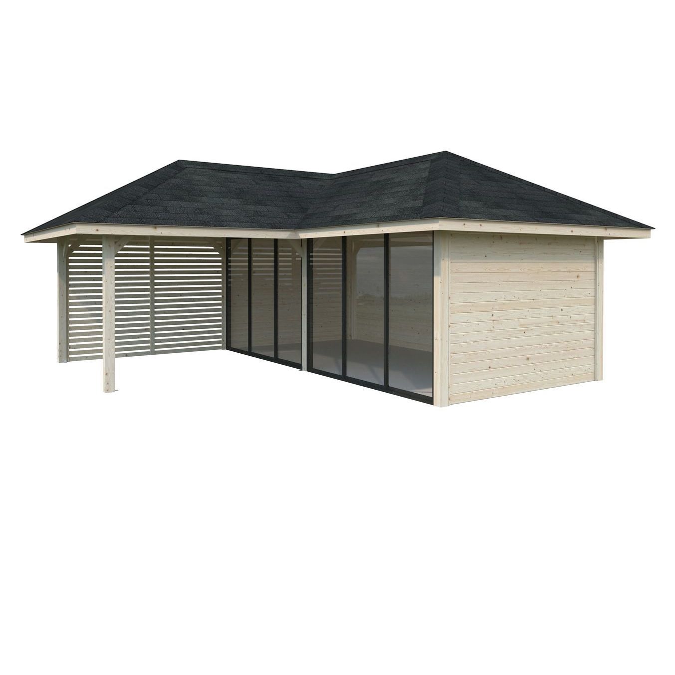 Kesähuone Palmako Bianca Set 213 Sis Liukuovet 24 9 M²