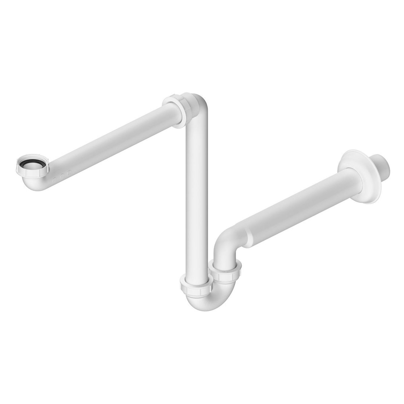 Vesilukko Interia Space Saving DN32, valkoinen | Taloon.com
