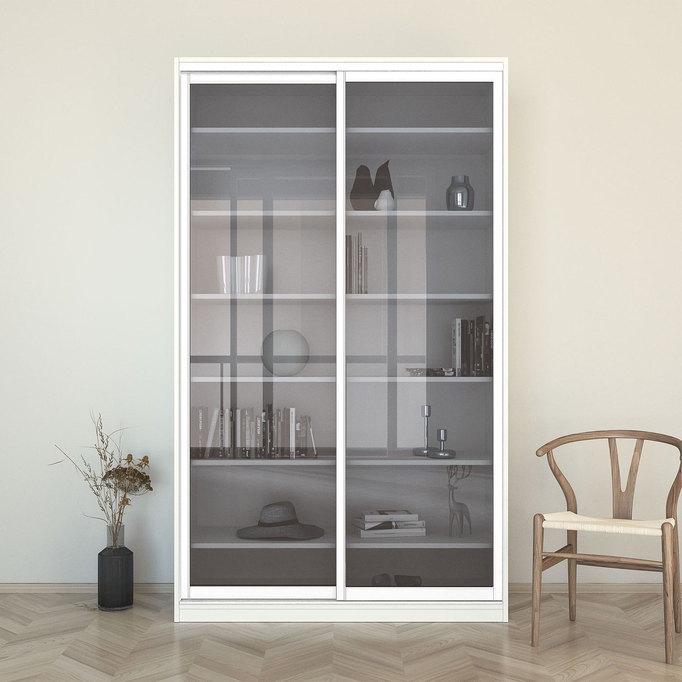 Vitriini liukuovilla Inaria Koti, kirkas lasi, mittatilaus | Taloon.com