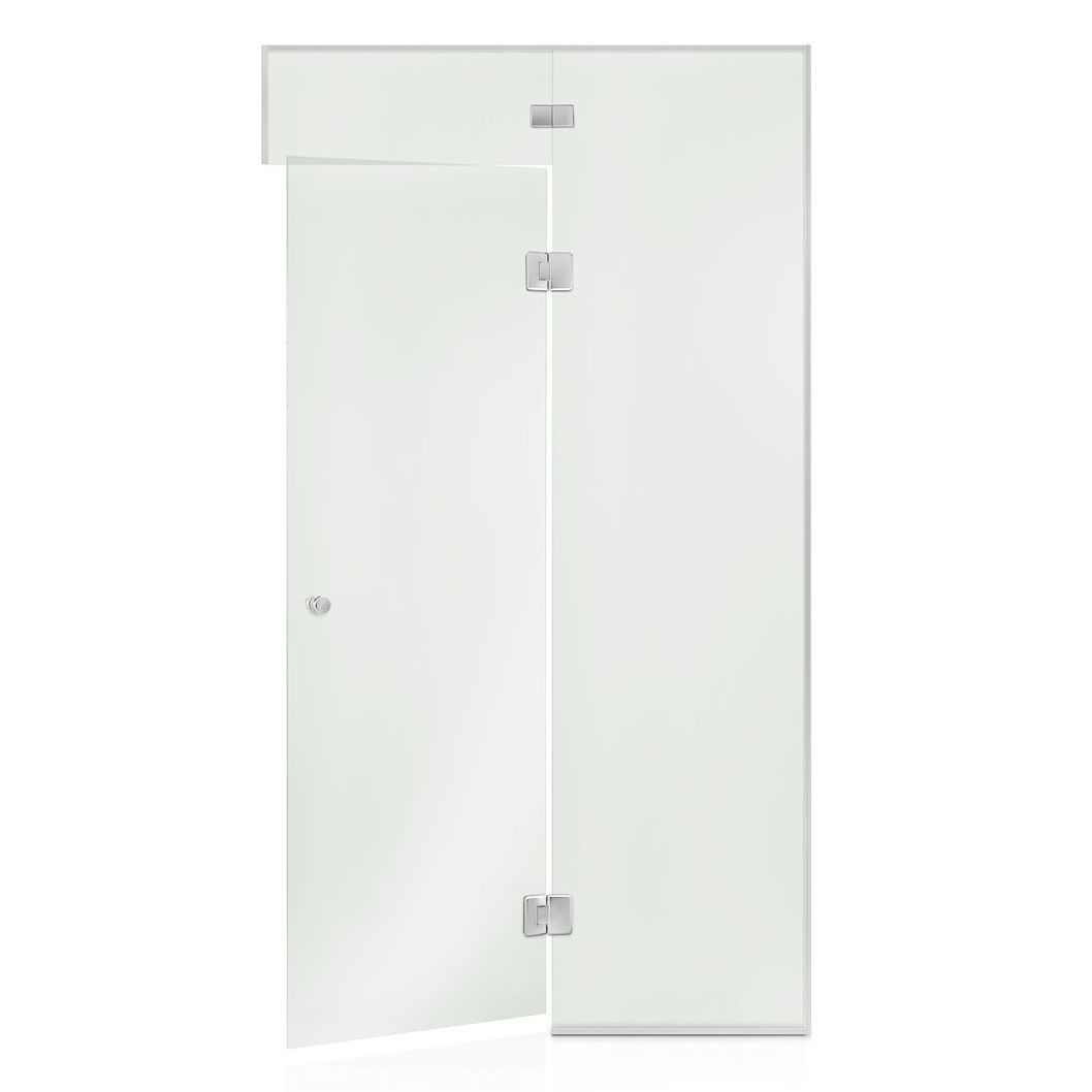 Saunan lasiseinä Andres Glass, ovi, lisäpala, korkea ikkuna, saranat ...