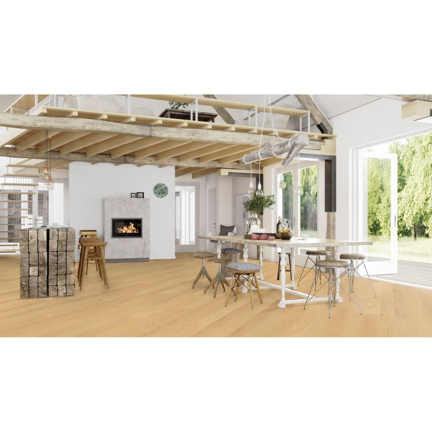 Parketti Boen Ash Andante, 138mm, mattalakattu | Taloon.com