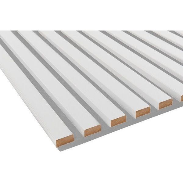 Kostean tilan akustiikkalevy Fibrotech Unika, 22x600x2440mm, white ...