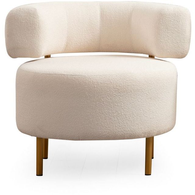 Nojatuoli Linento Furniture River Round, valkoinen | Taloon.com