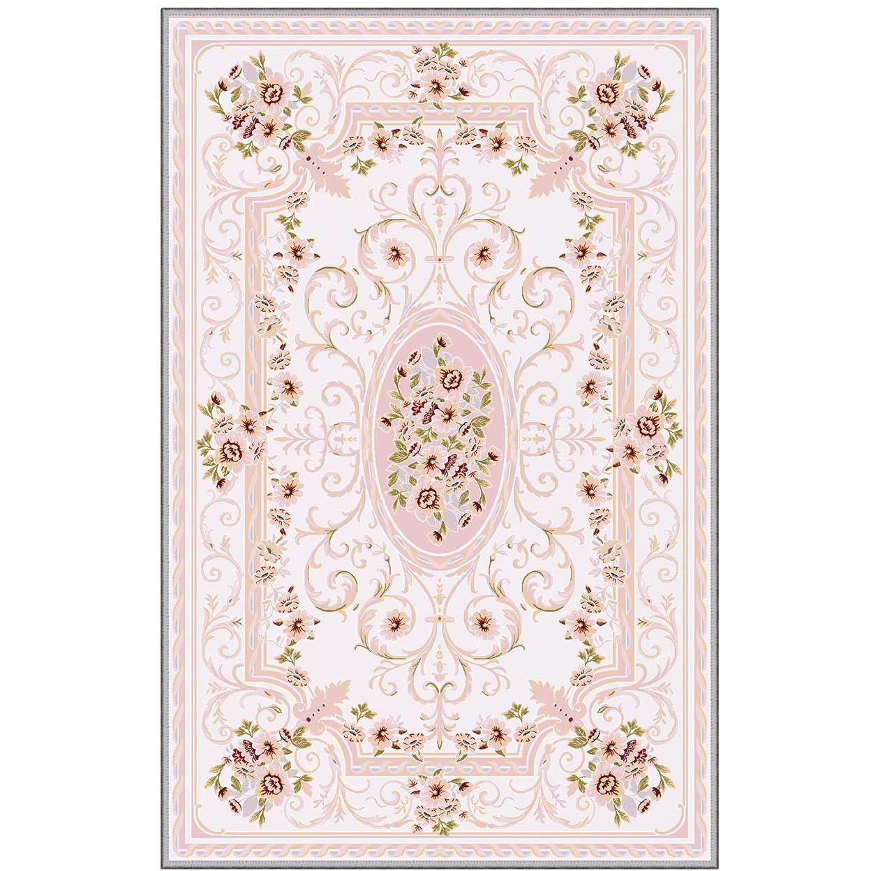 Matto Linento Eexfab 501 vaaleanpunainen/valkoinen, eri kokoja | Taloon.com