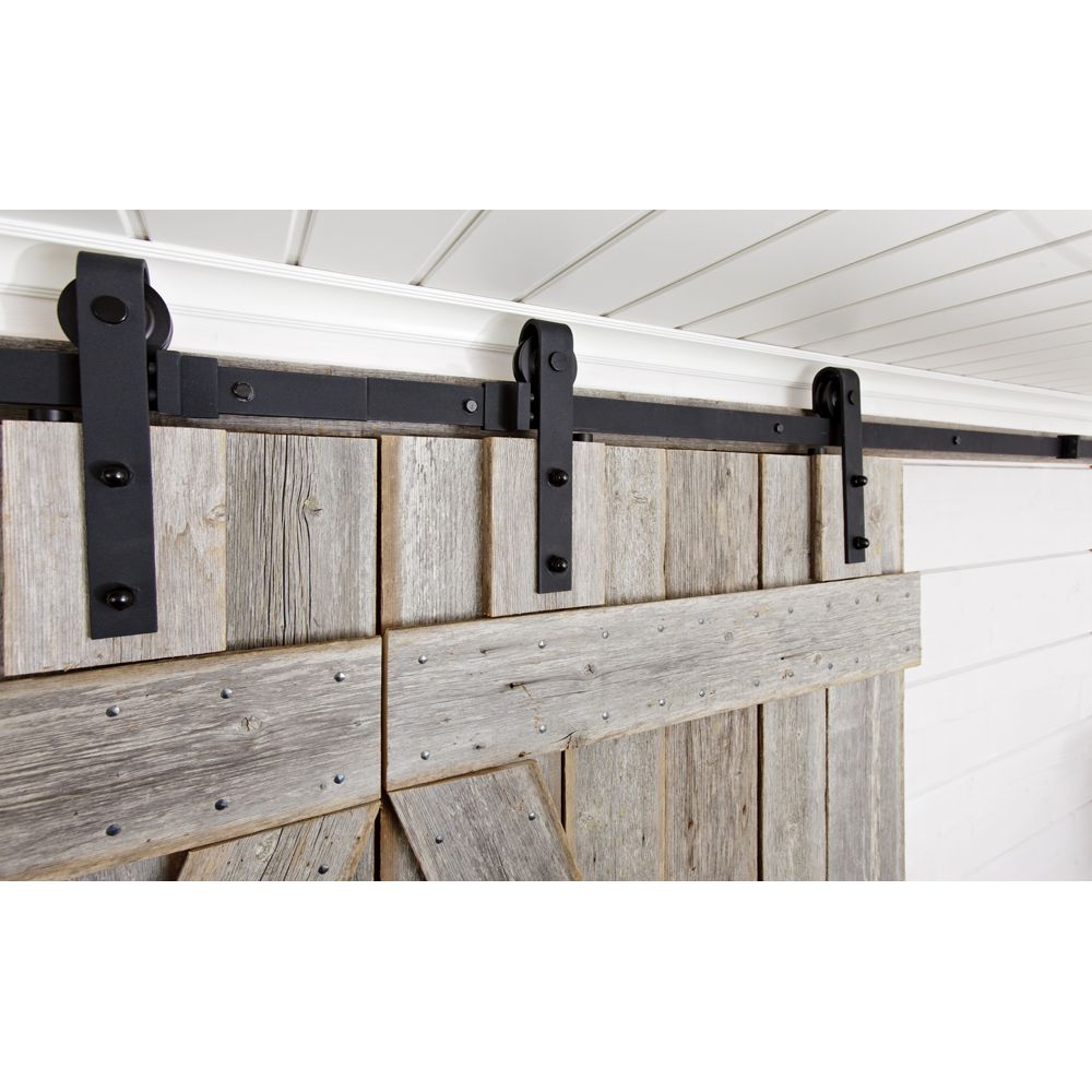 Liukuoven kiskopaketti ilman hidastimia Mirror Line Ladon Ovi, kahdelle ...