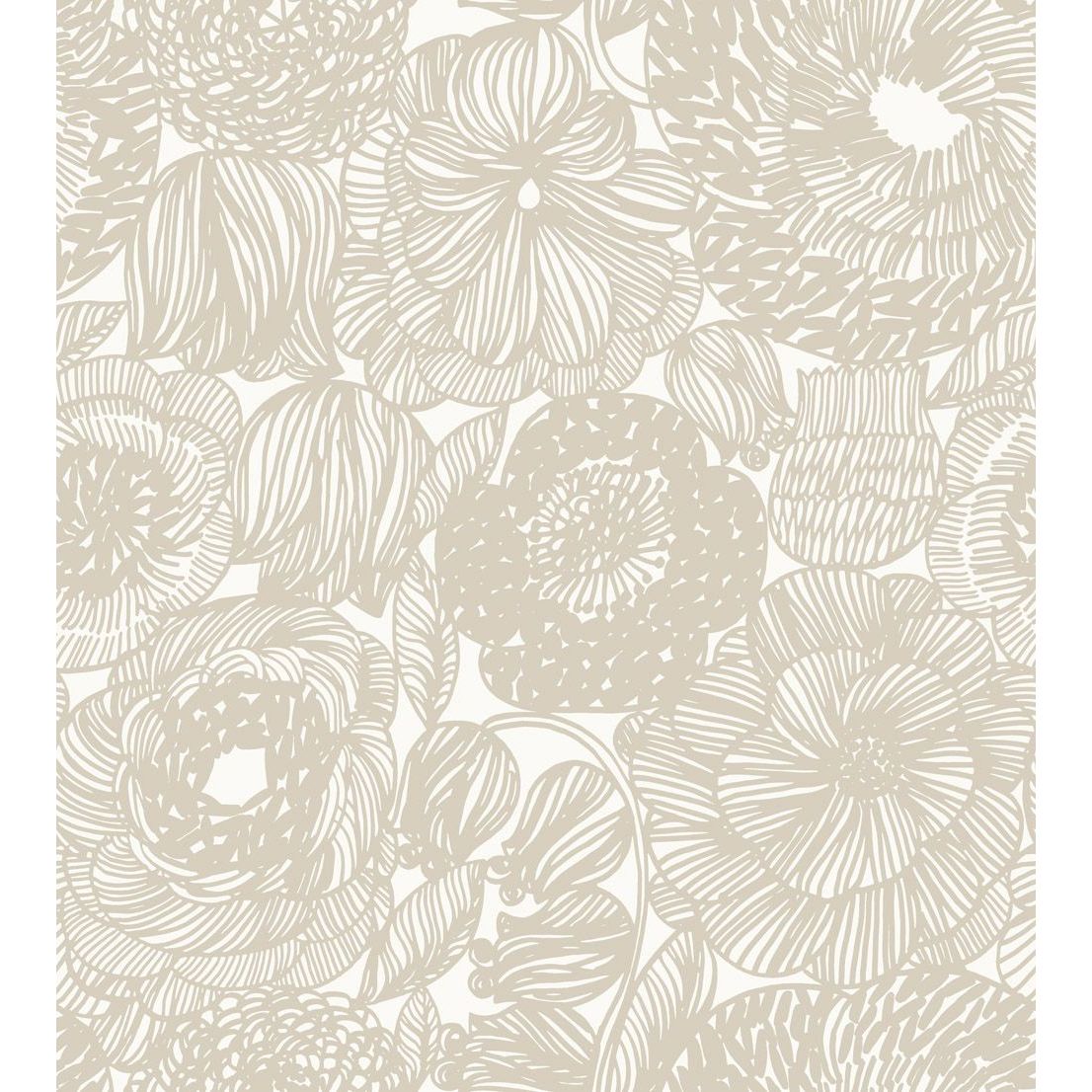 Tapetti Marimekko Kurjenpolvi beige 0,7x10,05 m | Taloon.com