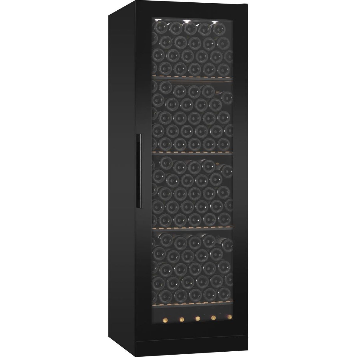 Viinikaappi mQuvée WineStore 215 Full Glass, musta | Taloon.com