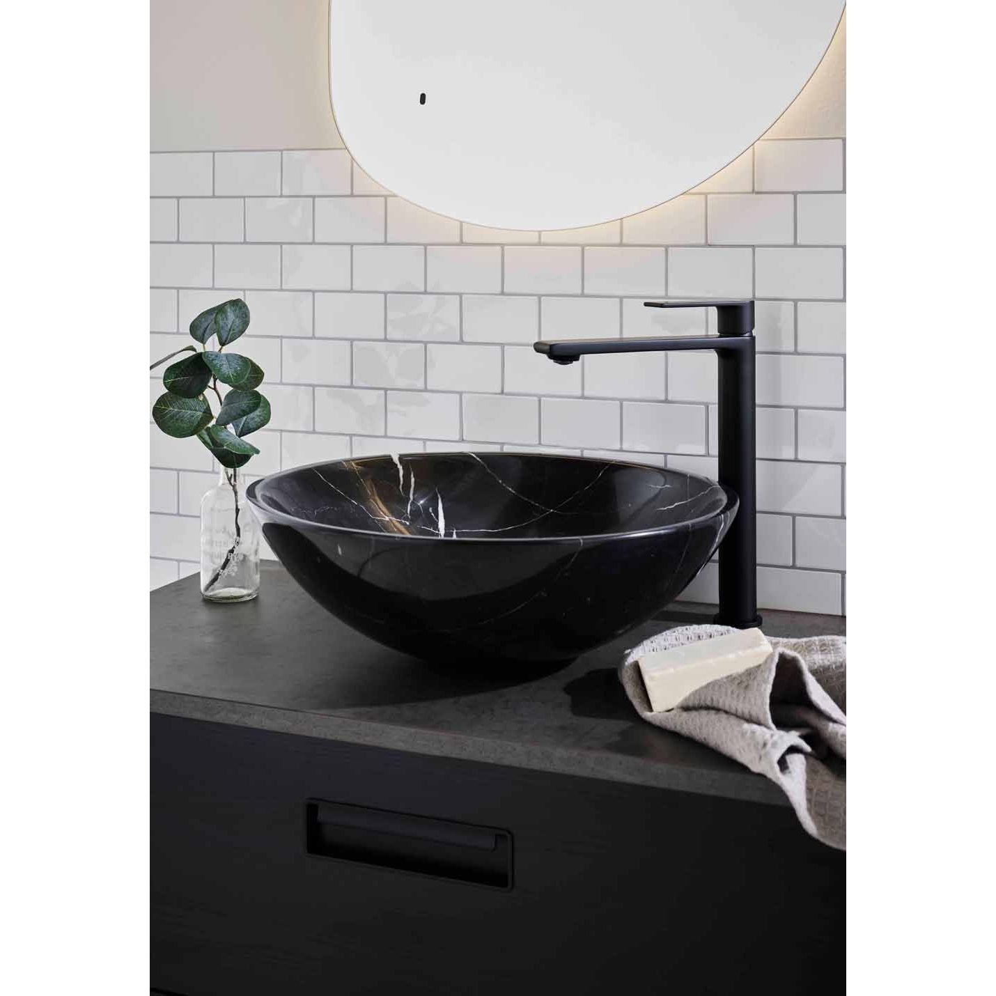 Malja-allas Noro Marble, 410 mm, musta | Taloon.com