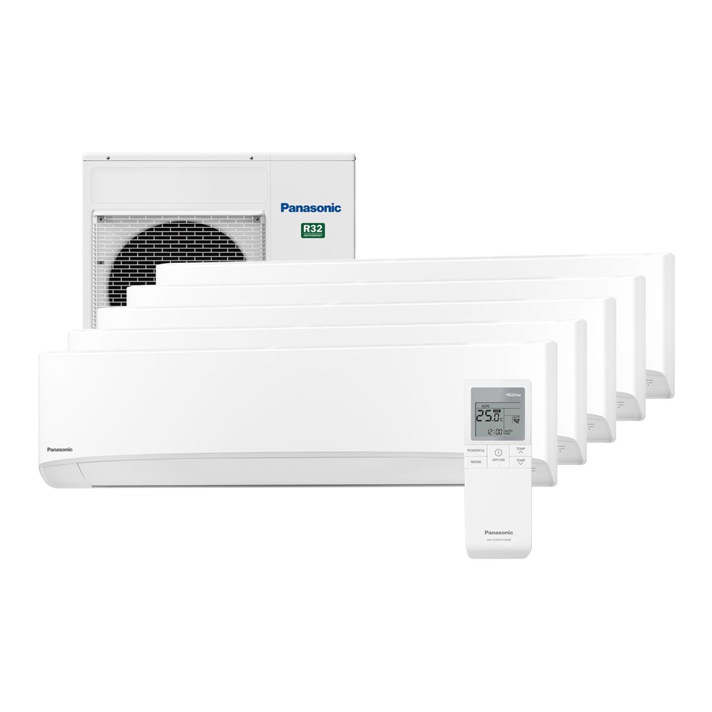 Ilmalämpöpumppu Panasonic Multisplit Z Series CU-5Z90TBE/CS-TZ25ZKEW, 5 ...