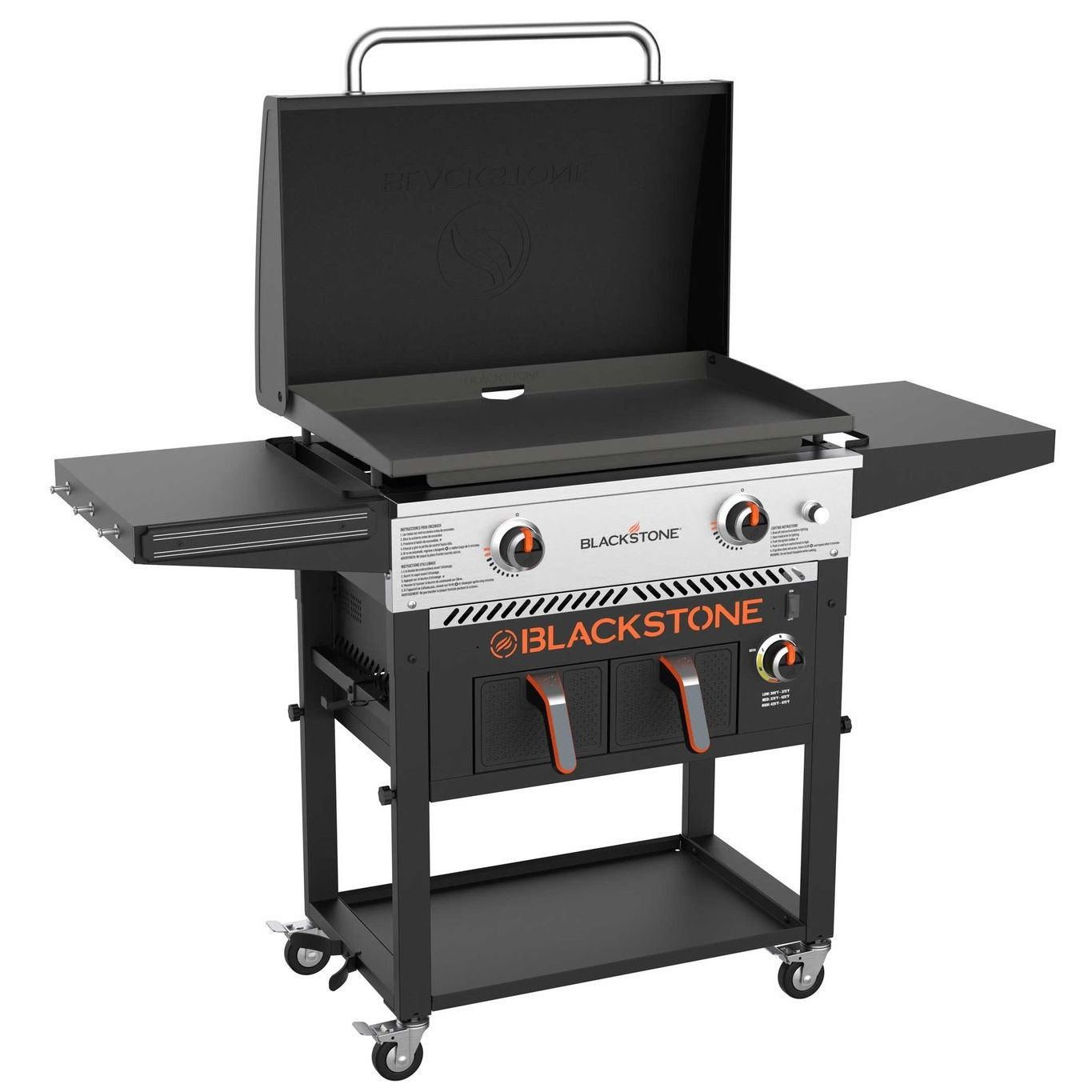 Parilagrilli Blackstone 28", sis. Airfryer, kaasu, 2 poltinta | Taloon.com