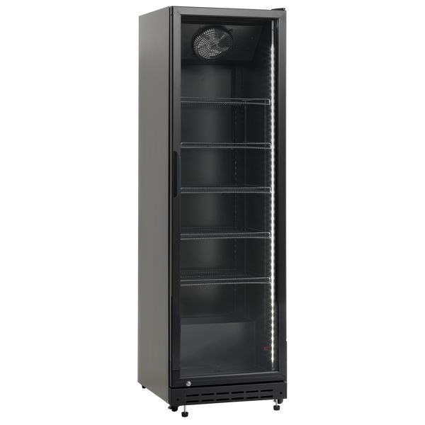Jääkaappi lasiovella Scandomestic SD430BE 58cm musta | Taloon.com