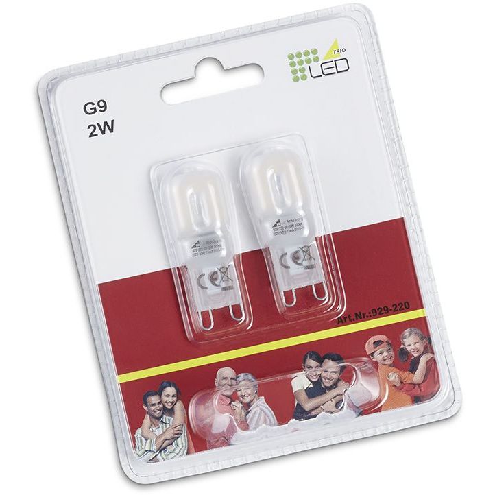 LED-lamppu Trio G9 2.3W 200lm 3000K 2 kpl | Taloon.com