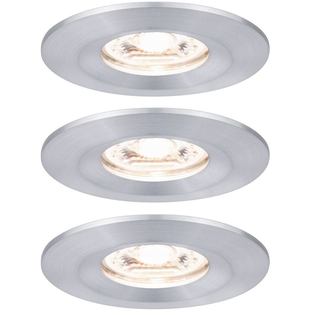 Upotettava LED-valaisin Paulmann Nova Mini Coin Rigid, 3kpl, IP44 ...