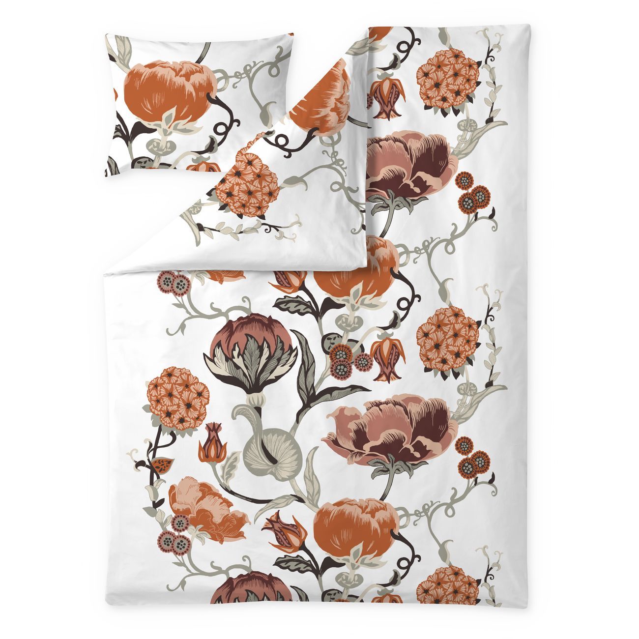 Pussilakanasetti Vallila Marmalade, 150x210cm, oranssi | Taloon.com