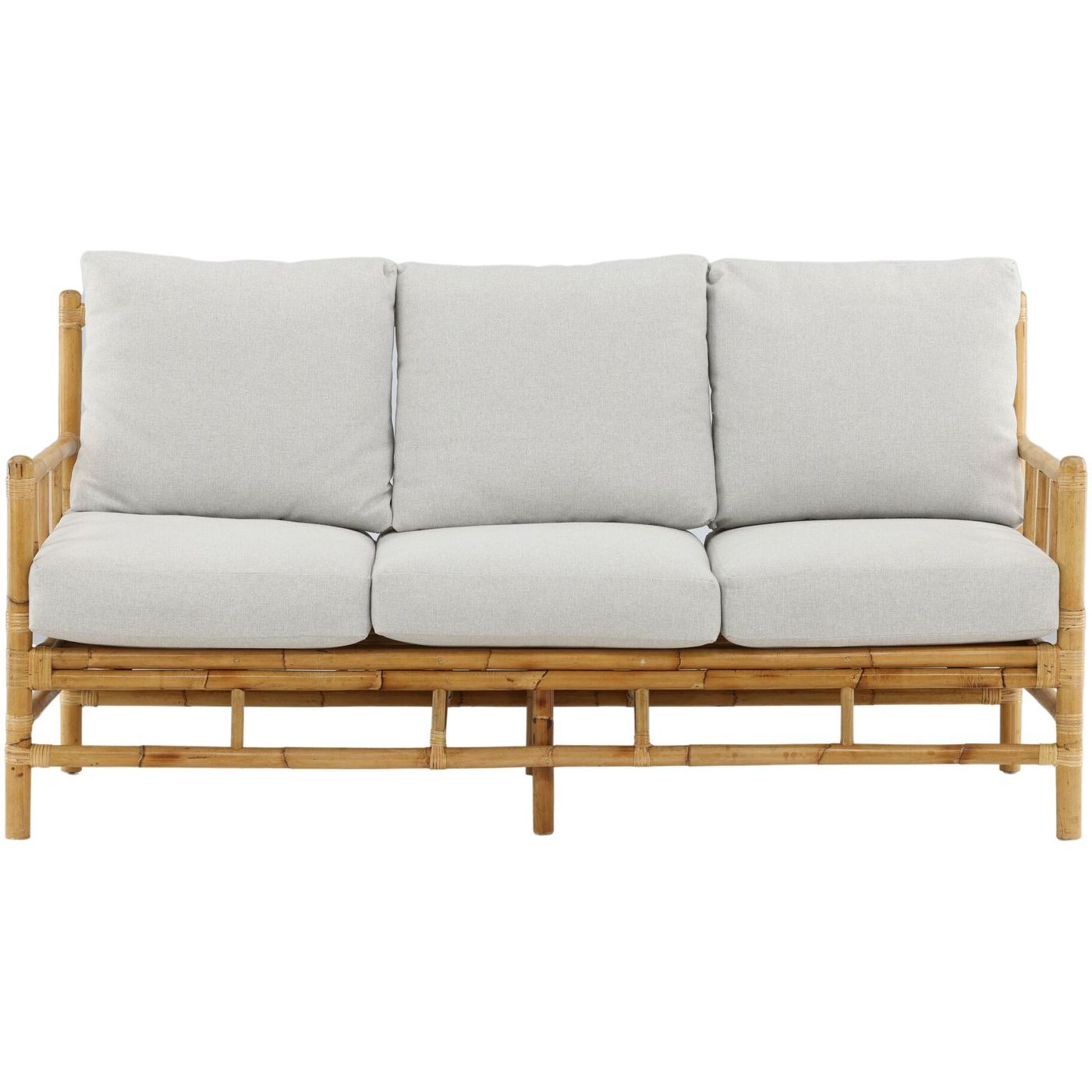 Sohva Venture Home Cane 3:n istuttava bambu/harmaa | Taloon.com