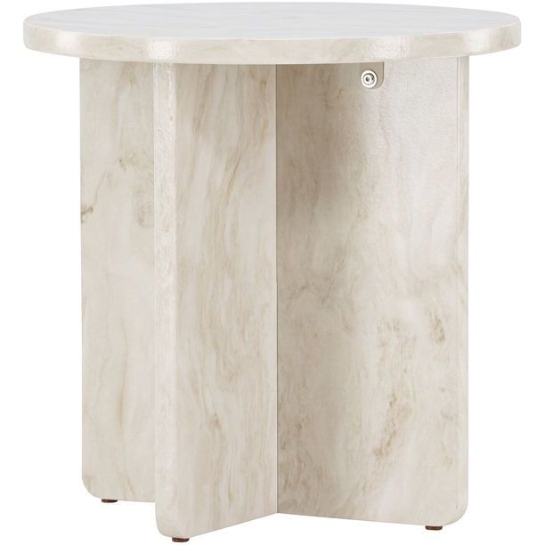 Sivupöytä Venture Home Ålesund, ø50cm, beige | Taloon.com