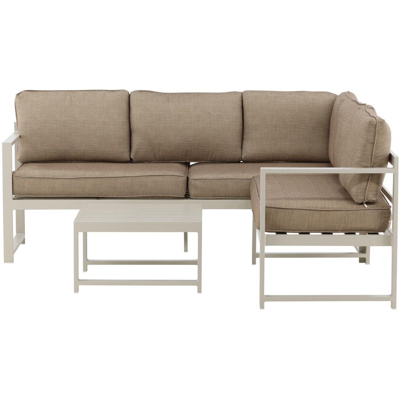 Kulmasohva ja pöytä Venture Home Salvador beige | Taloon.com