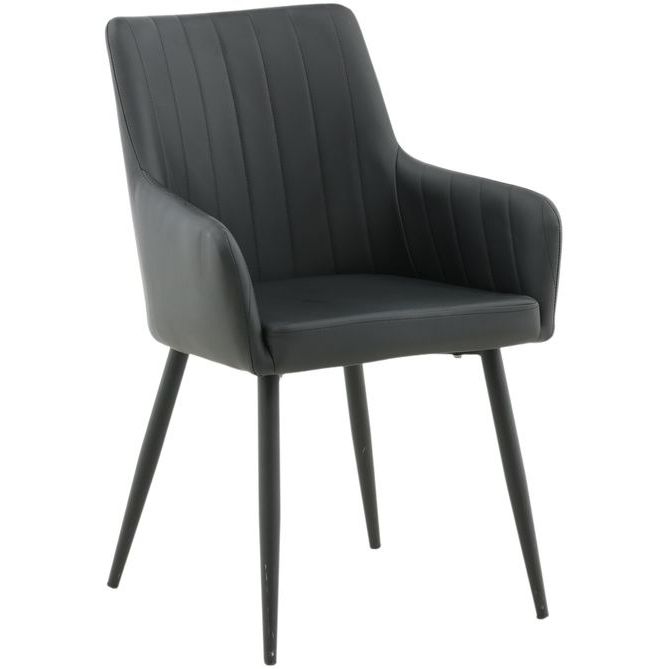 Black Friday | Ruokapöydän tuoli Venture Home Comfort, musta keinonahka | Taloon.com