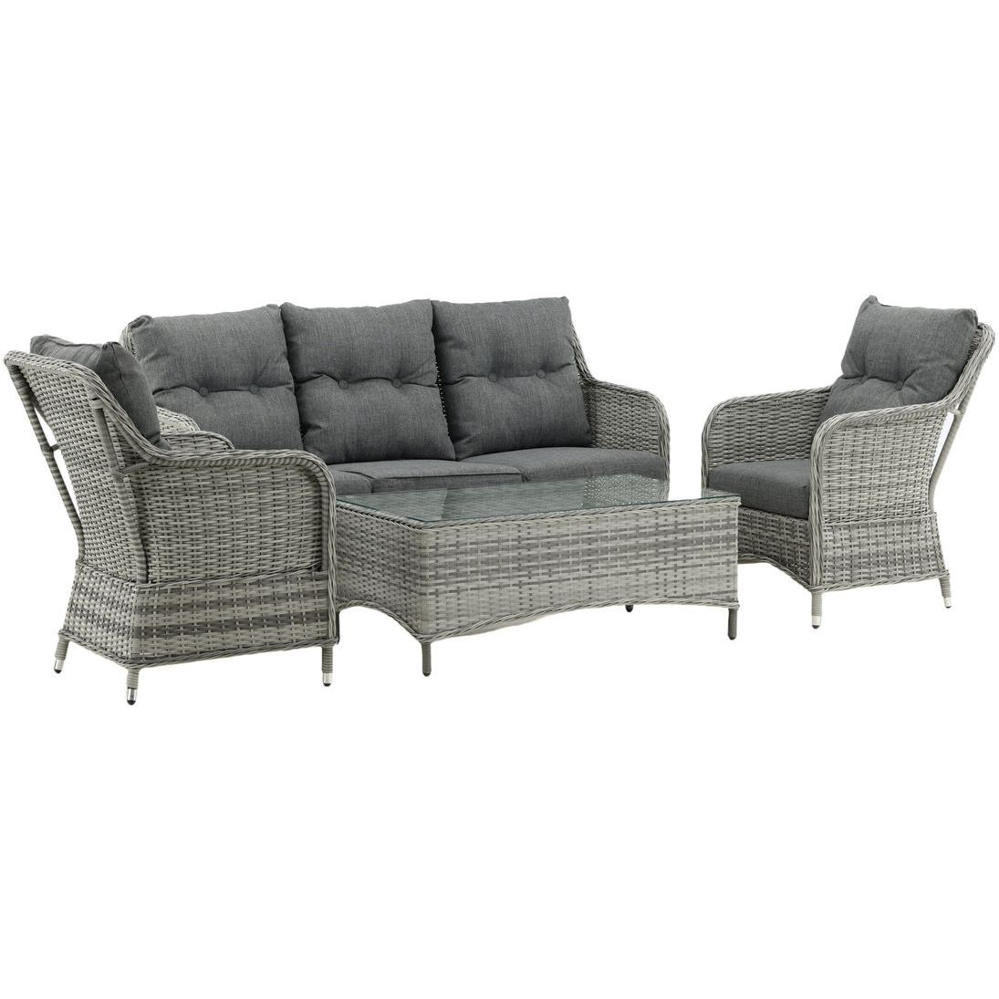 Sohvaryhmä Venture Home Vikelund, 3-istuttava sohva + 2 nojatuolia | Taloon.com