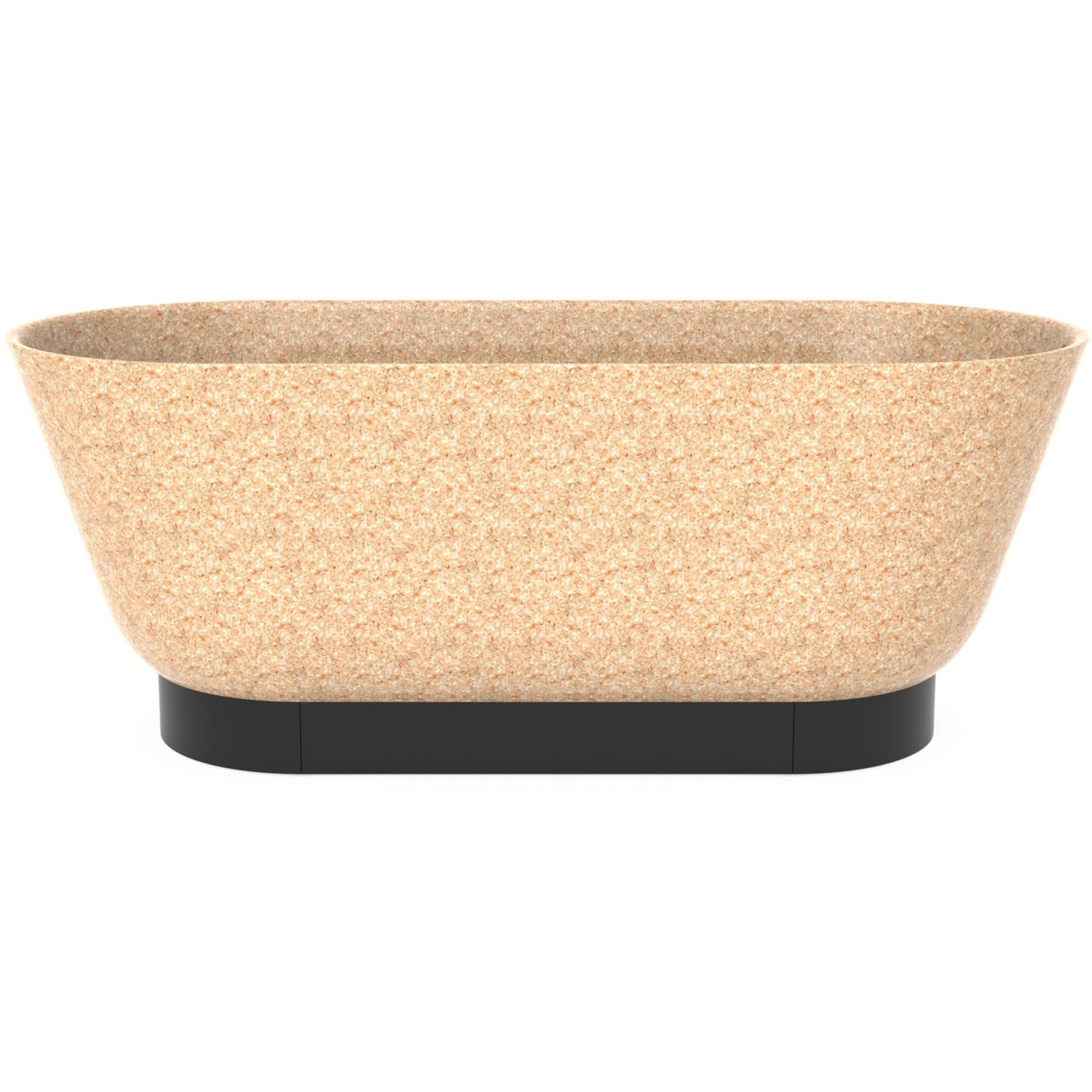 Kylpyamme Woodio Flow Natural, 1600x700mm, 5mm hake, puu | Taloon.com