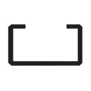 C-profiili teräs kylmämuovattu No 1 50x30x22x3 mm pituus 6 m | Taloon.com