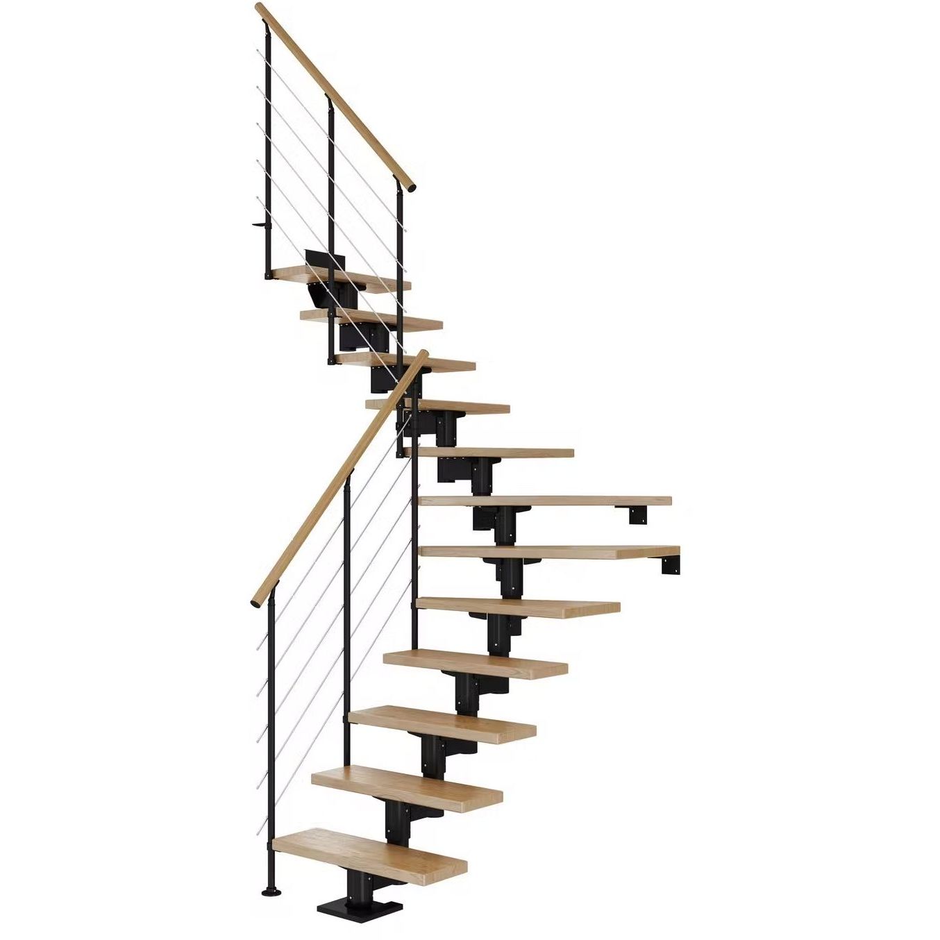 Portaat Dolle Cork, Style 6 -kaide, lakattu tammi, L-malli, eri värejä ...