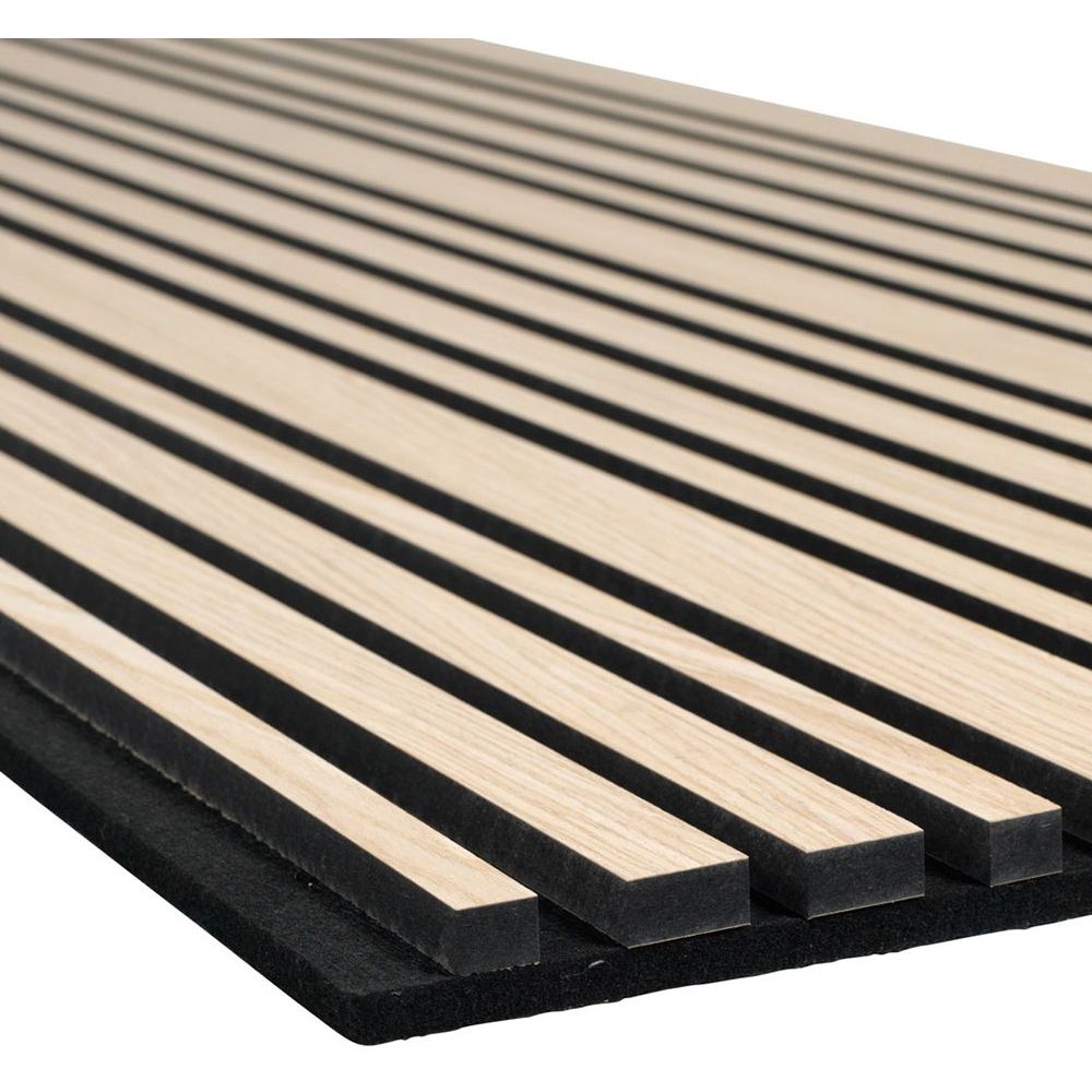 Akustiikkalevy Fibrotech Basic Signatur, 22x305x3000mm, vaalea tammi ...